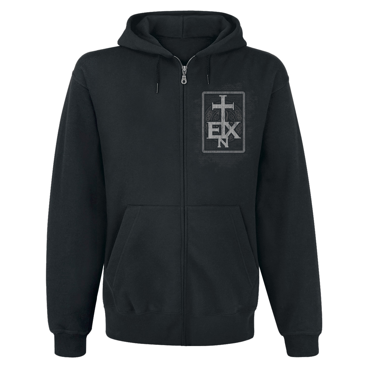 In Extremo Zip Hoodie Kompass Viking grau | In Extremo | Merchandise Shop